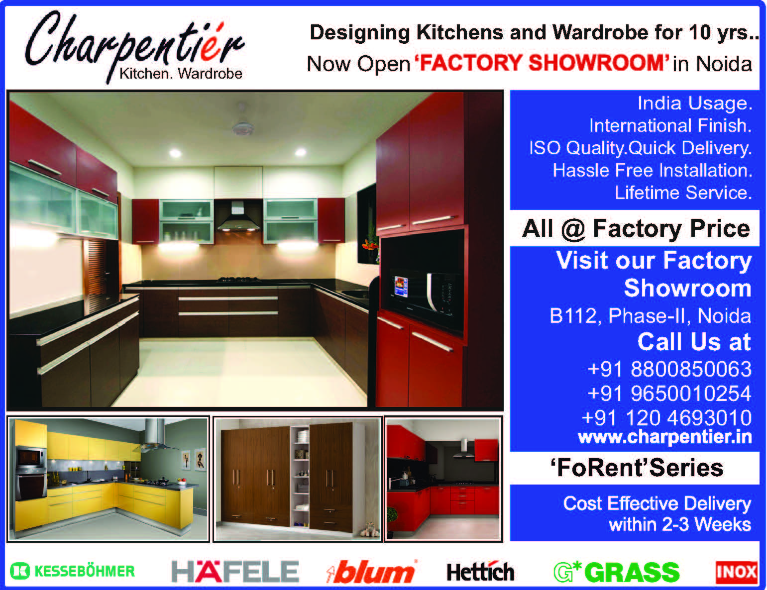 SHIVANI: Kitchen Design & Pamphlet Design (3DS Max w VRAY) (Corel Draw)