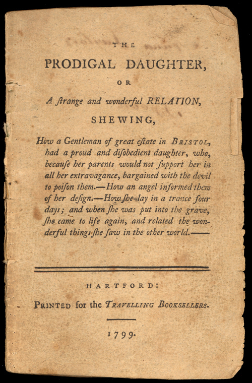 Patrick Spedding: The Prodigal Daughter; Or, Anna Taylor's Warning