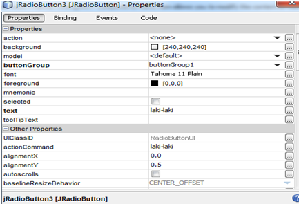 PENGGUNAAN jTextField, jLabel, jButton, jRadioButton, jCheckBox java dengan netbeans IDE 7.3 ...