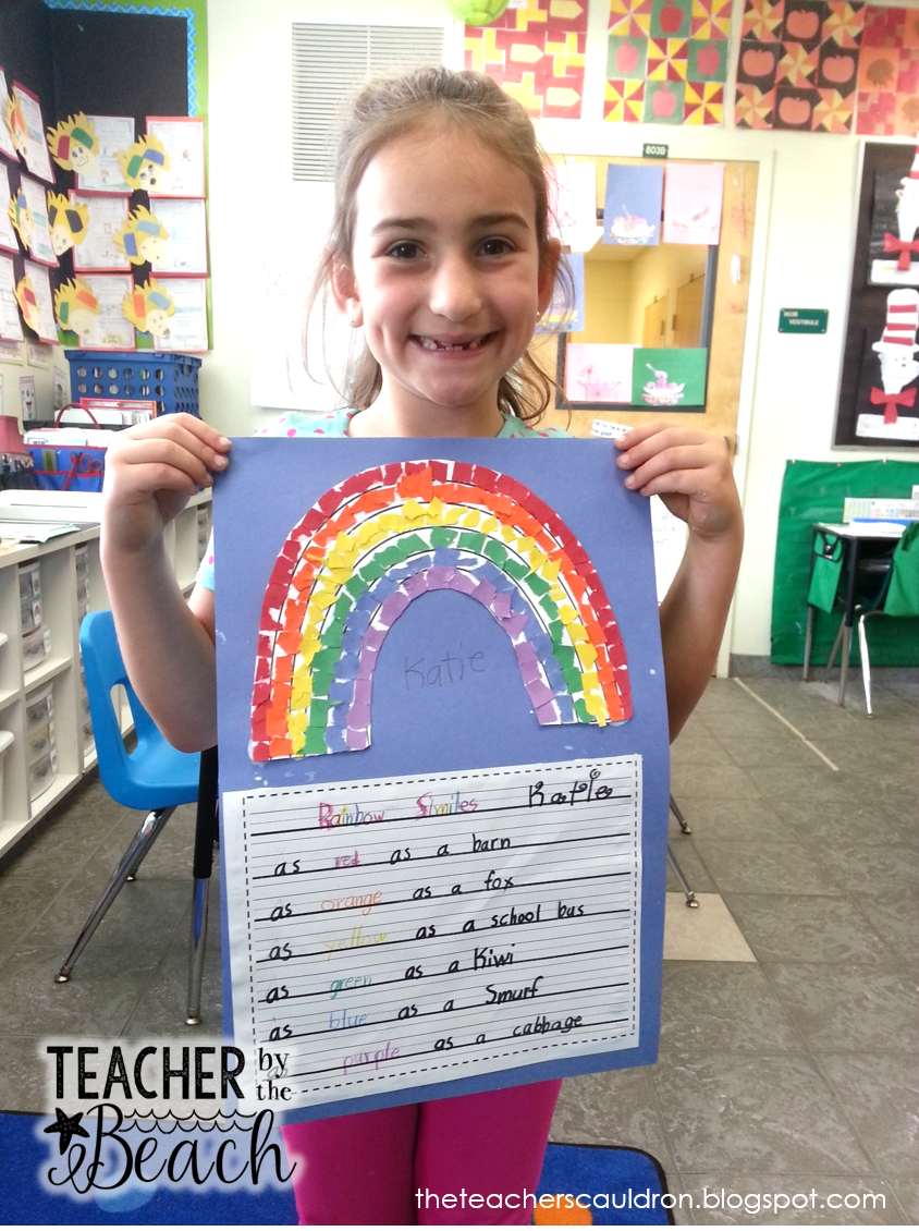 Rainbow Similes {Freebie} - Teacher by the Beach