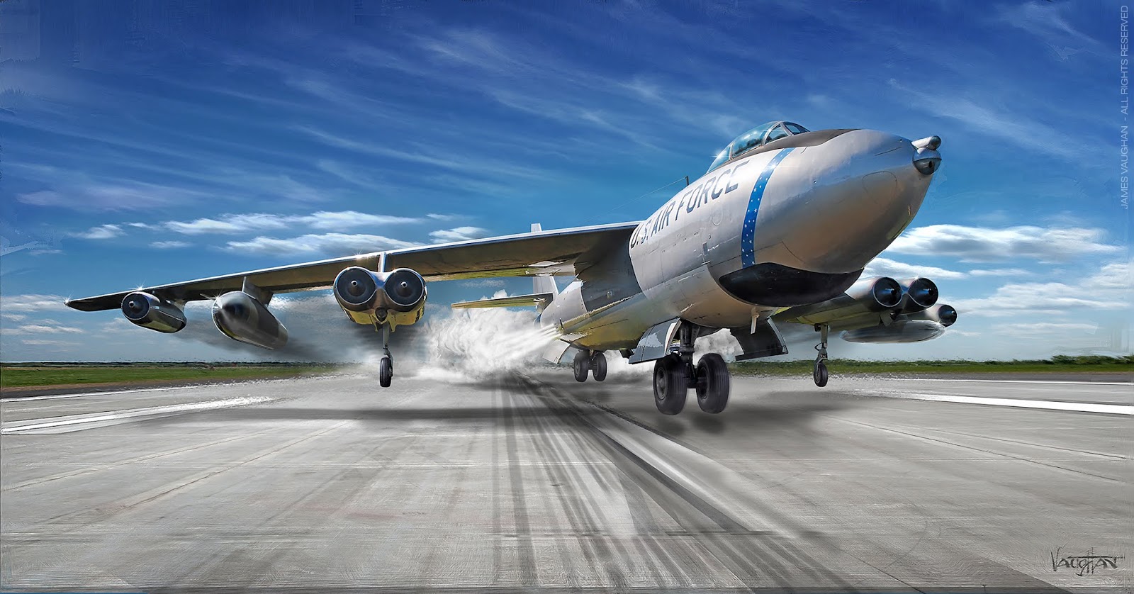 ATOMIC-ANNIHILATION: B-47... a beautiful beast! (my art)