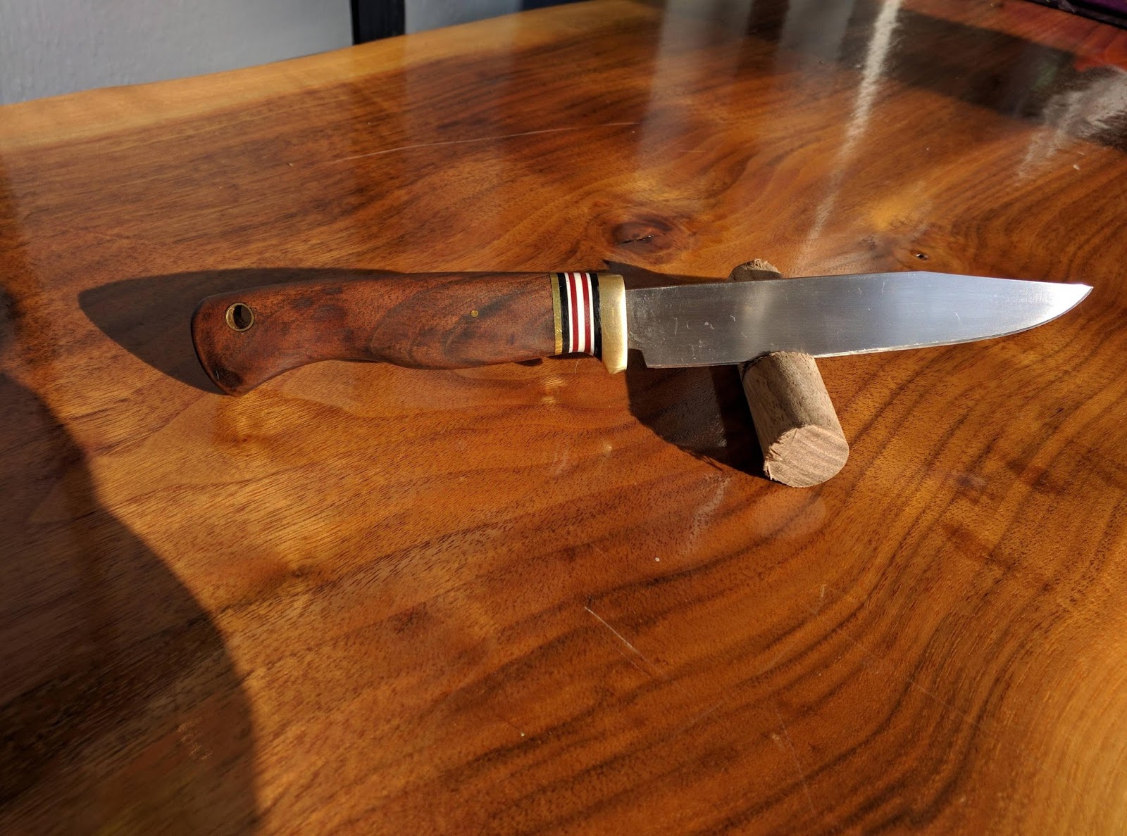 Campbell Knives: Scrap knife: my first hidden tang