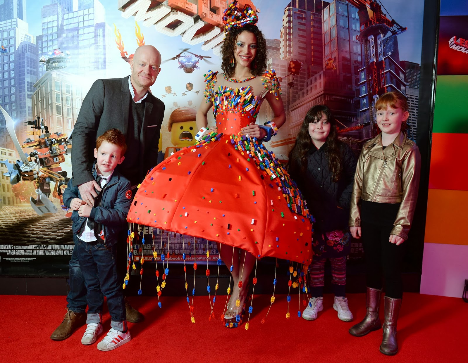 Cycle in Heels : Lego dress at the Lego Movie Premiere