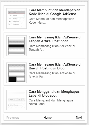 Membuat Widget Recent Posts dengan Tombol Next dan Previous ...