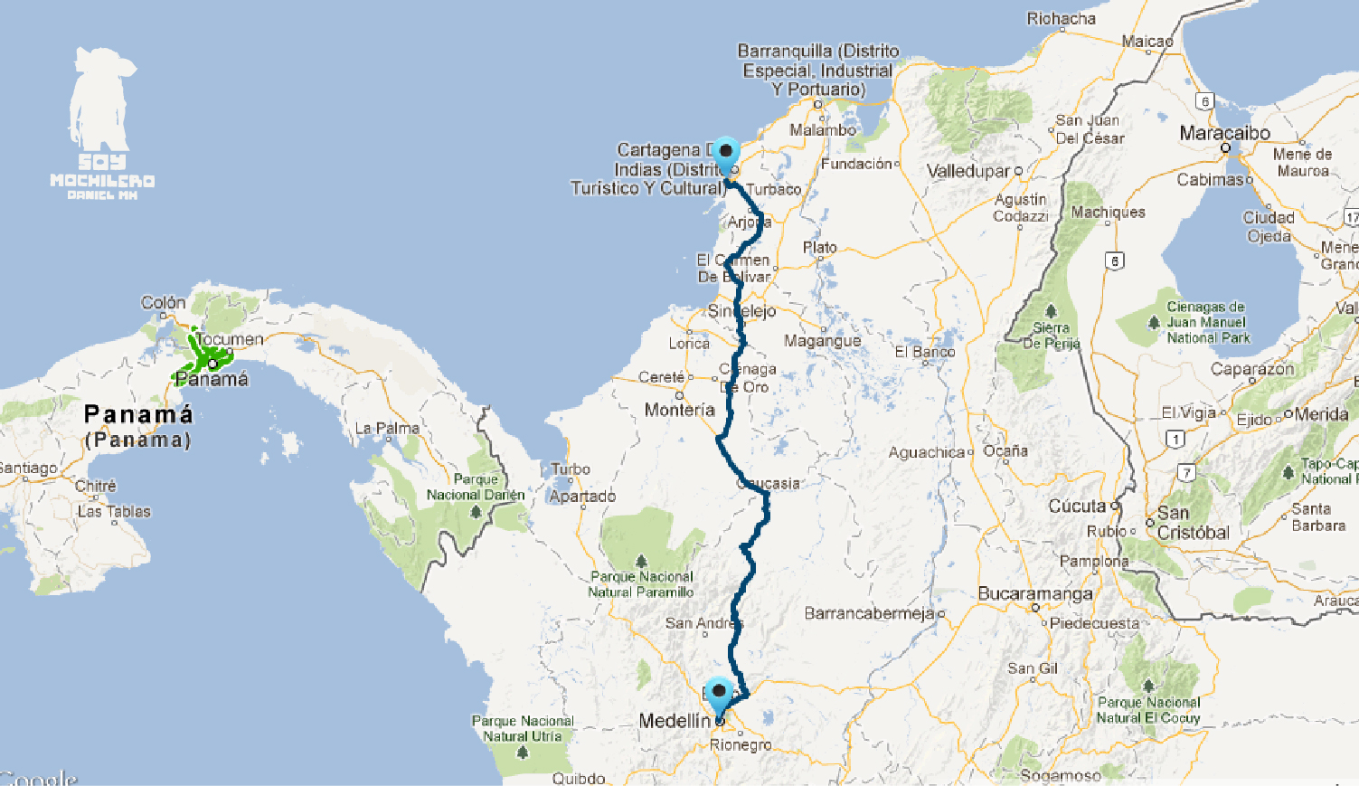 Próxima Ruta Colombia: Mapas, Rutas y Como llegar