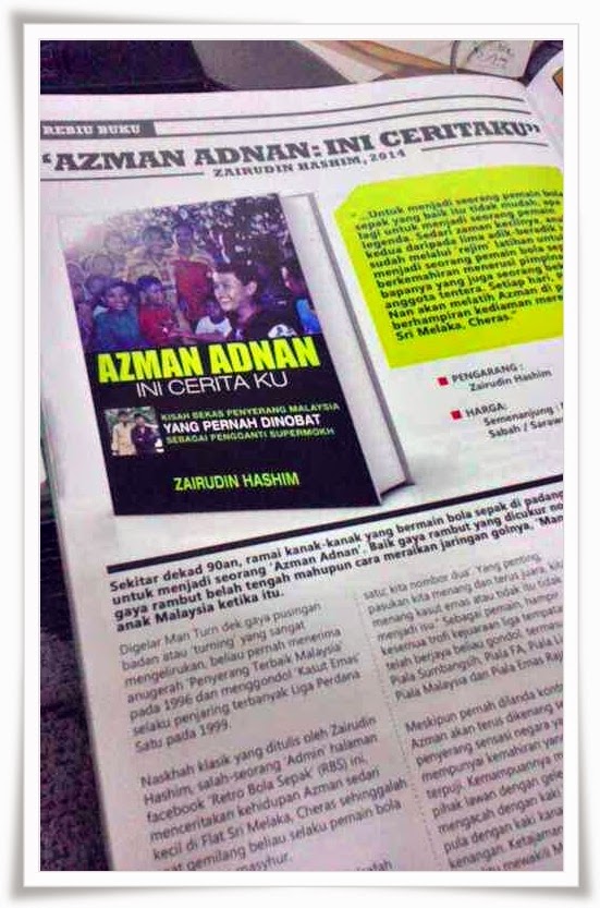 .chedinsphere.: Ulasan Buku Azman Adnan dalam majalah Dunia Sukan.