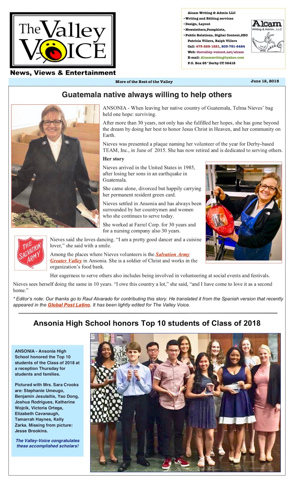 The Valley-Voice Newsletter: June 2018