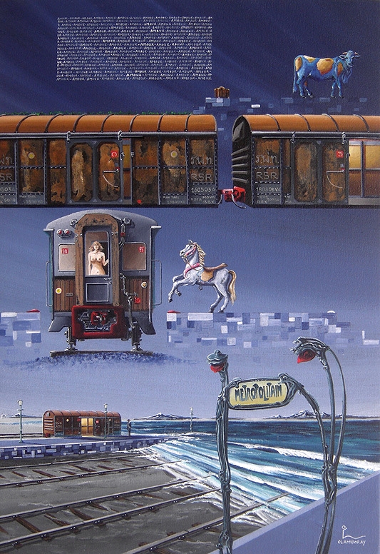 Train Painting Surreal