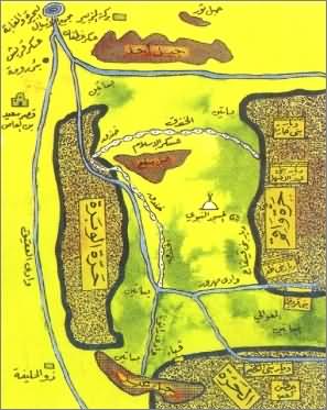 Battle of Ahzaab/Khandaq Maps - غزوة خندق/احزاب | Tasheel Tadrees