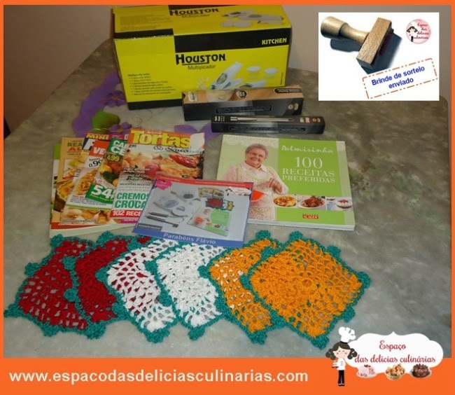 Brindes de sorteio enviados para o sorteado - Espaço das delícias ...