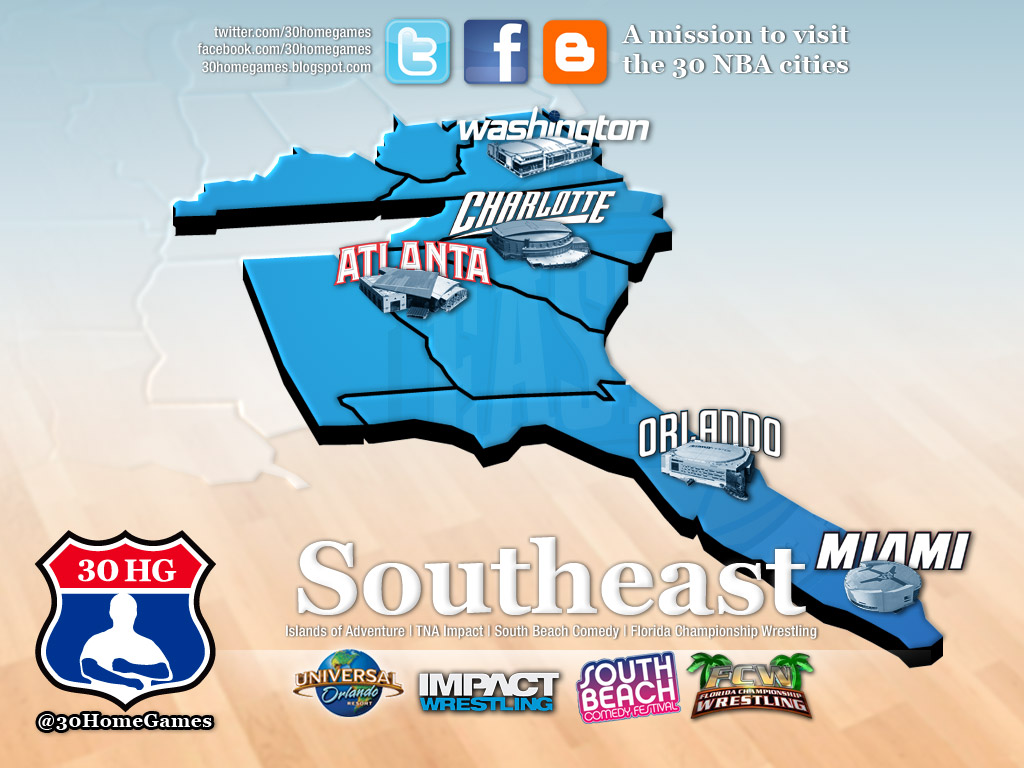 30 Home Games: 30 Home Games mission: Southeast Division map