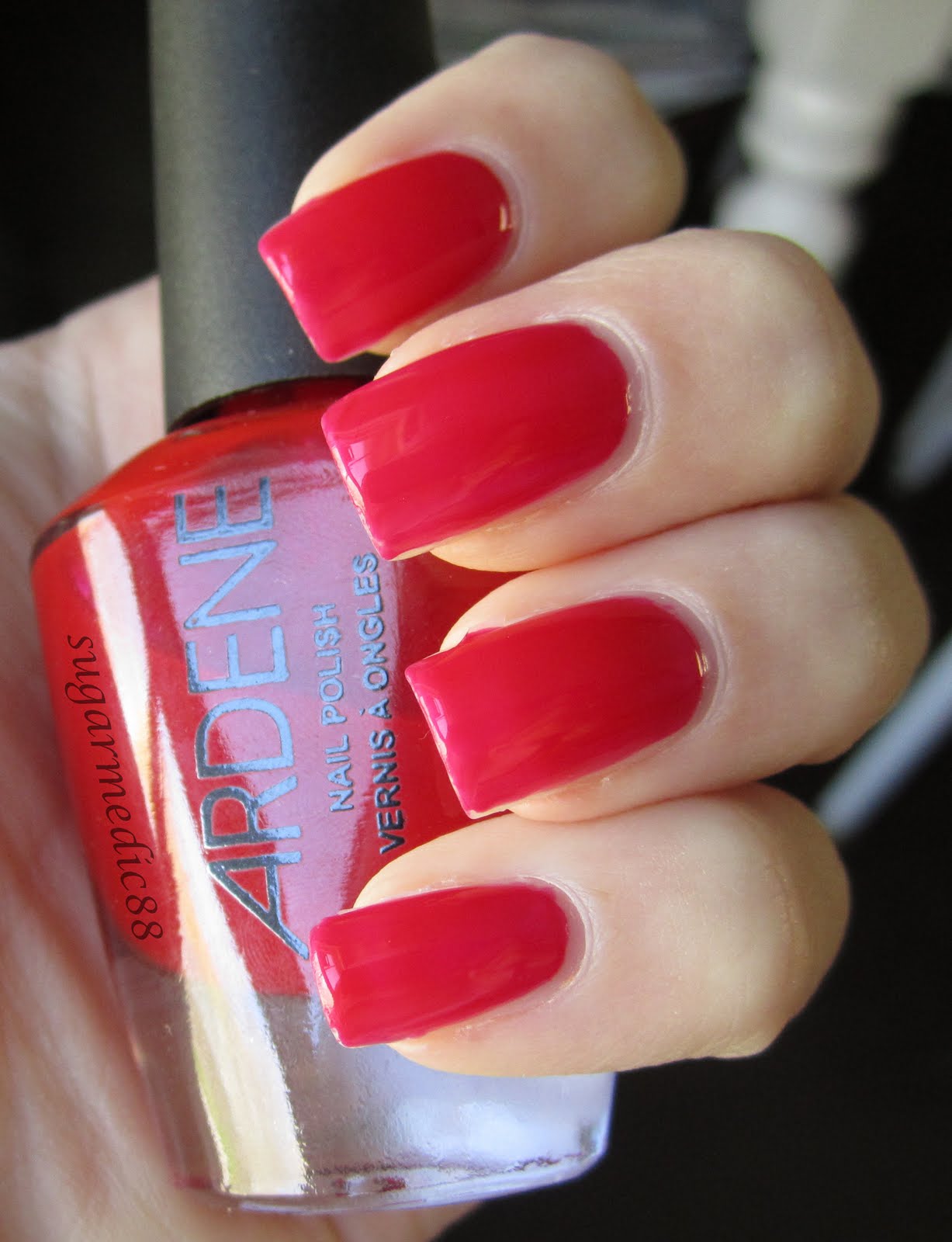 The Polished Medic: Ardene Red Sapphire and Guest Nails!!