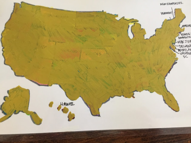 DIY Watercolor Scratch Off Map | The Dabbling Crafter