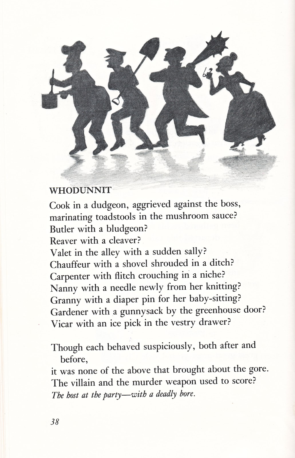 Keeper of the Fun: Funny Poem Showcase:Whodunnit by Eve Merriam