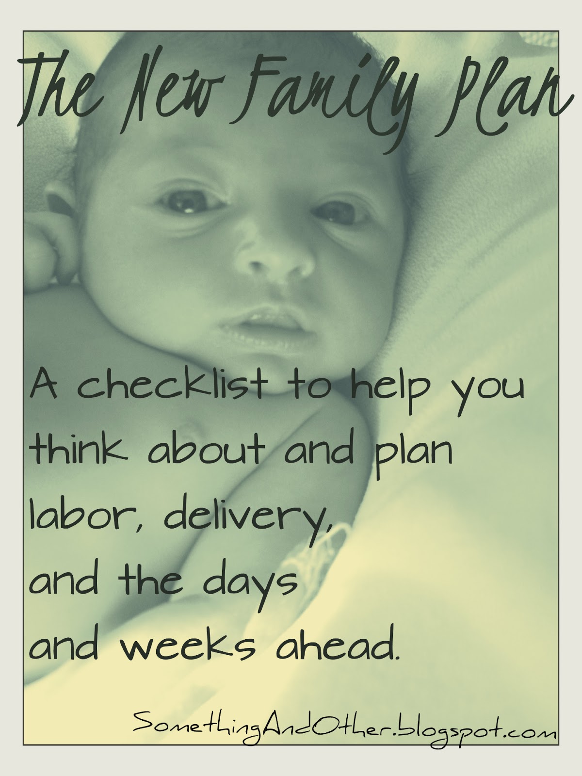 Something And Other: Preparing for a New Baby Checklist
