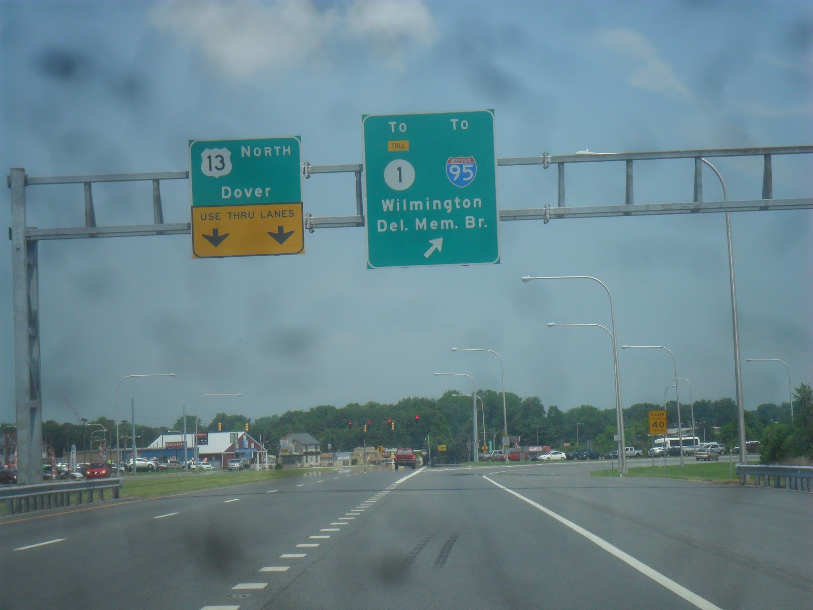 Luke's Signs: Route 13 & Toll Route 1 - Delaware