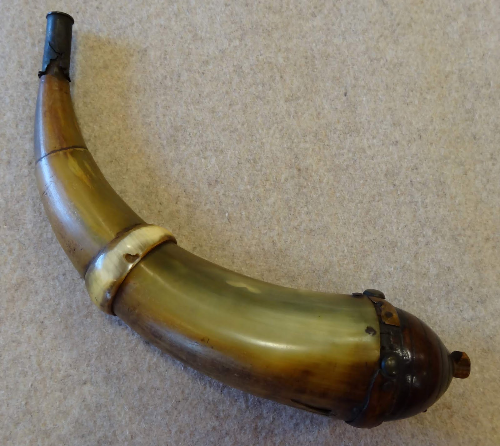 Contemporary Makers: Antique Banded Powder Horn