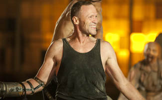 Actor Michael Rooker, who plays Merle Dixon on AMC's The Walking Dead ...