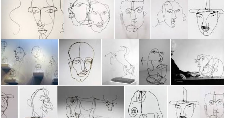 PLASTINGLISH - Visual Arts -: Wire 2D or 3D scuptures