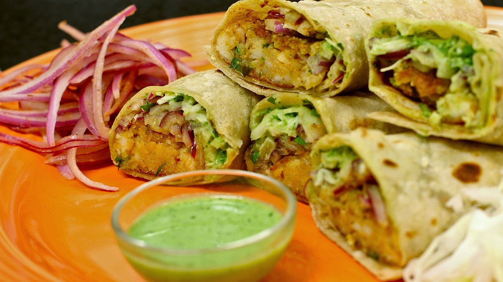 Keerthi's Kitchen: Vegetable Kati Roll