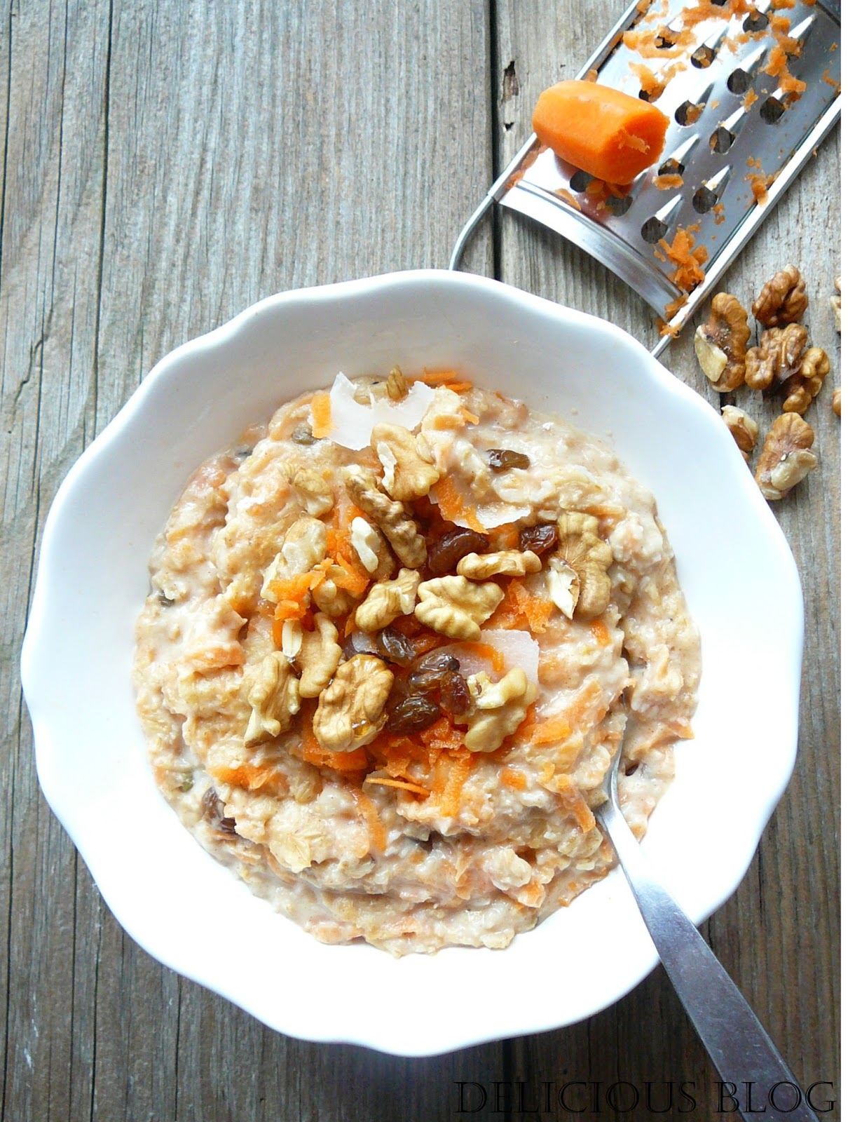 Delicious blog: Ovesná kaše alá carrot cake