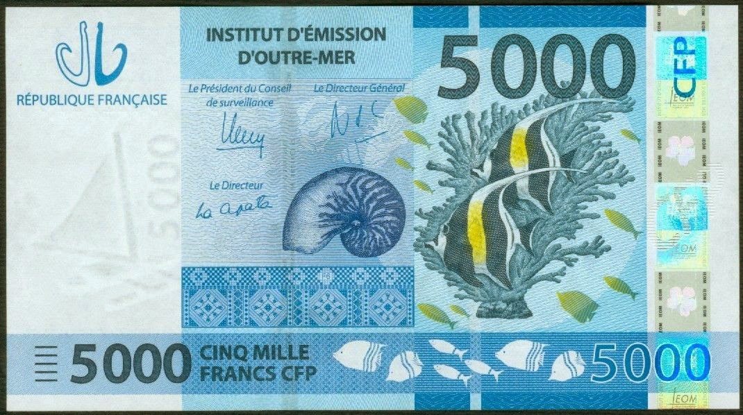 French Pacific Territories 5000 Francs 2014|World Banknotes & Coins ...