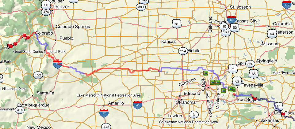 Trans-America Trail 2016: TAT-2016 Post 33 - Tuesday 19 Apr 2016