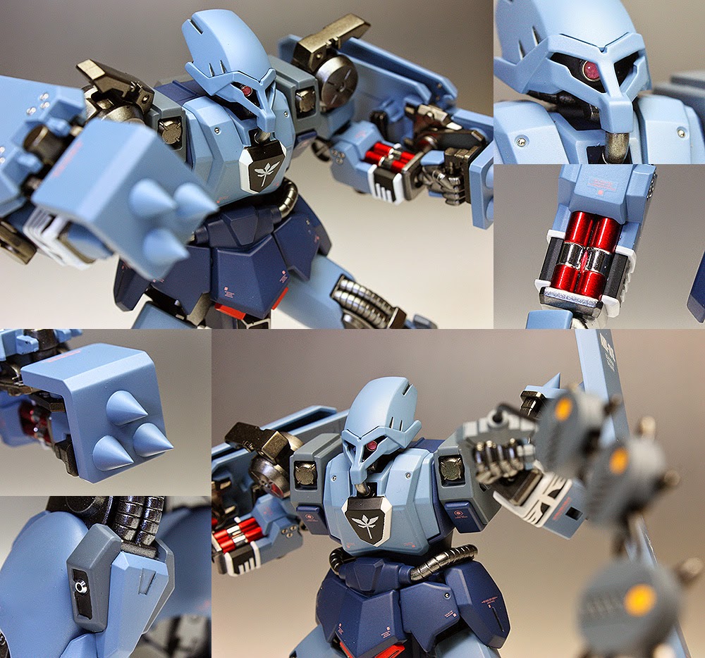 GUNDAM GUY: HGUC 1/144 AMX-101E Schuzrum Galluss - Painted Build