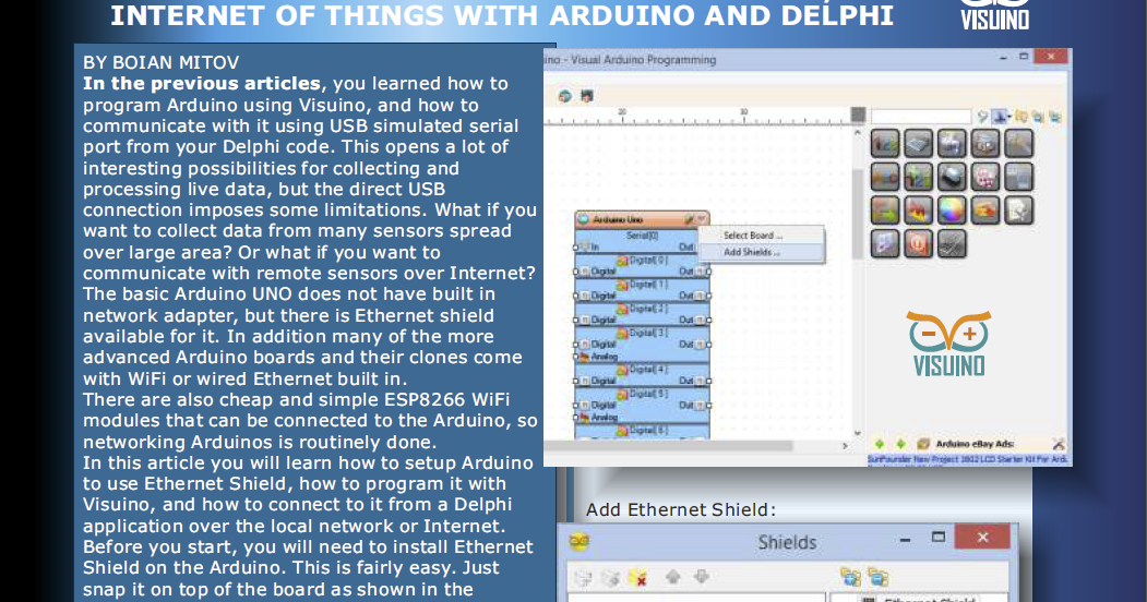 Mitov Software Article About Visuino And Delphi In The Blaise Pascal Magazine Part 4