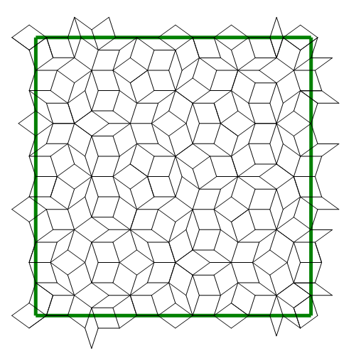 Dunawi Creek: Penrose Tile Quilt with Pieced Patches - Design Phase