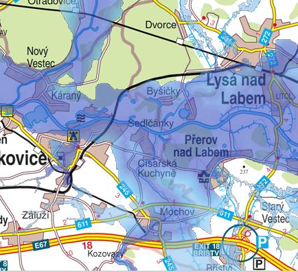 NAŠE Čelákovice: Povodňové mapy - Česká asociace pojišťoven