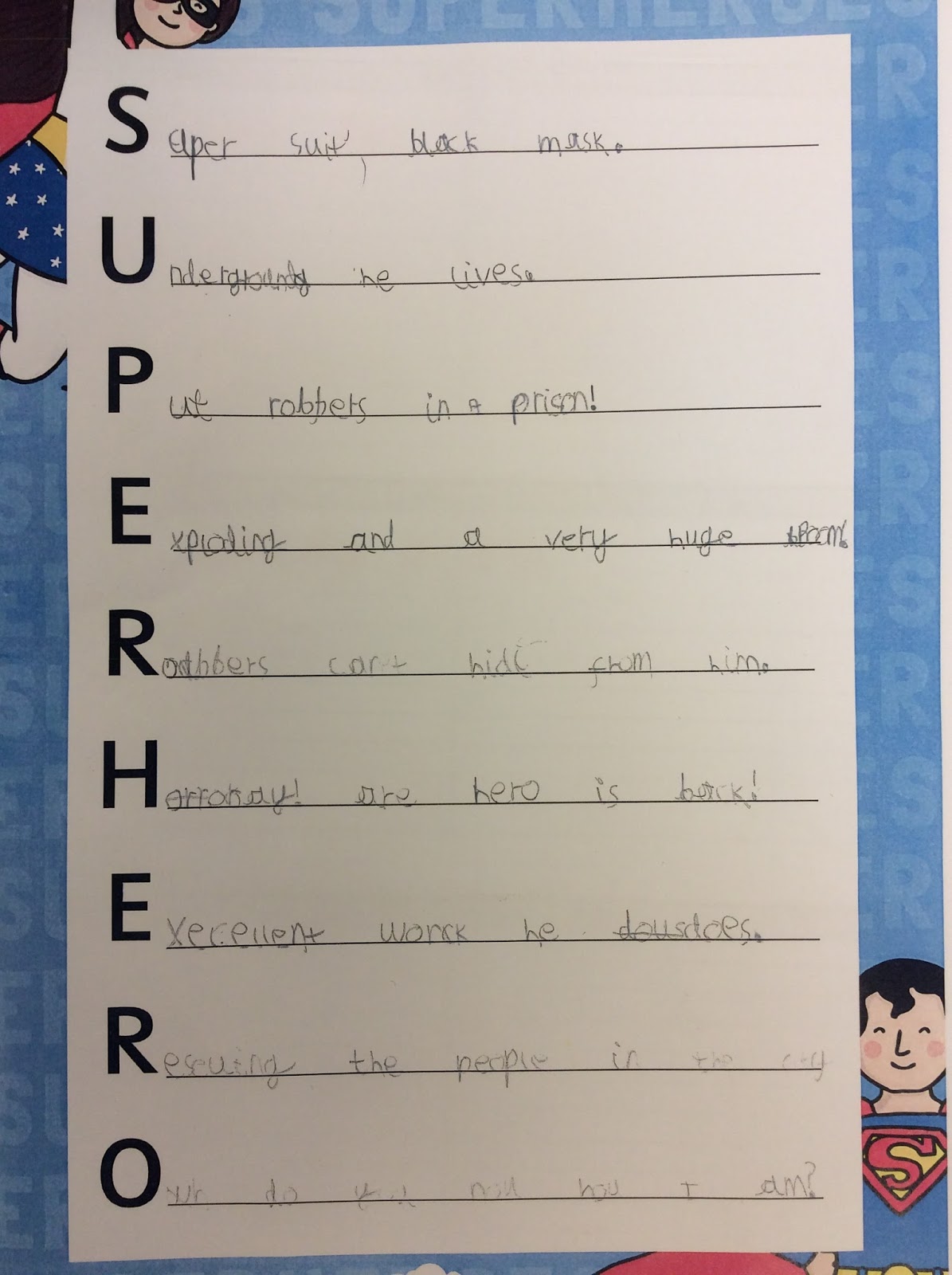 year1and2grove: Super writing and robots