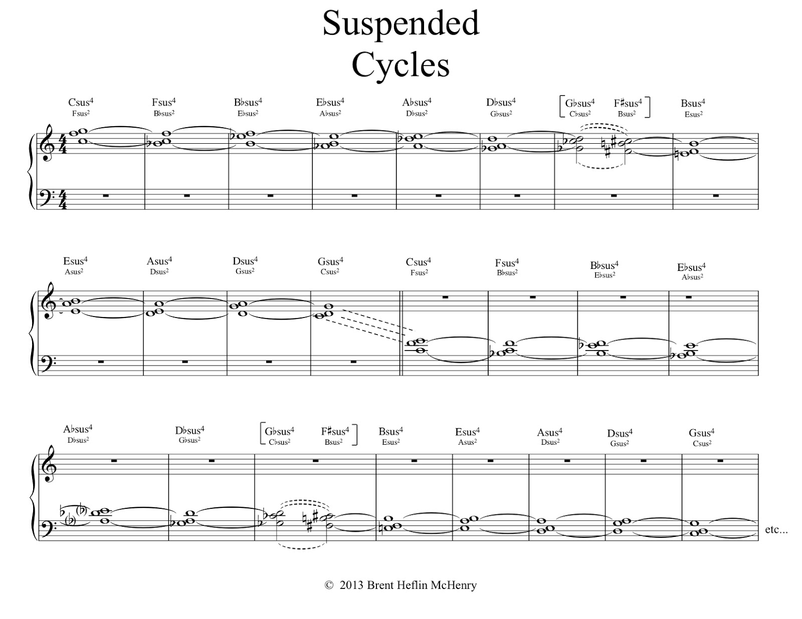 MUSIC COMPOSITION TECHNIQUES: Suspended Cycles