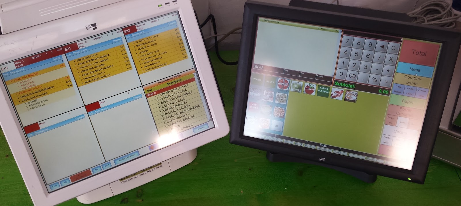 Comandas de Tpv en cocina usando monitores táctiles | Blog del Tpv ...