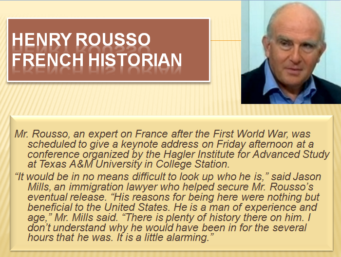 Retiring Guy's Digest: Another bad egg: Henry Rousso, French historian ...