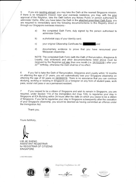 Life of Ti-chan: Renounce Malaysia Citizenship (2017-2018) Part 1