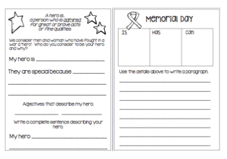 1st Grade Hip Hip Hooray!: Memorial Day