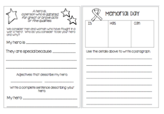 1st Grade Hip Hip Hooray!: Memorial Day