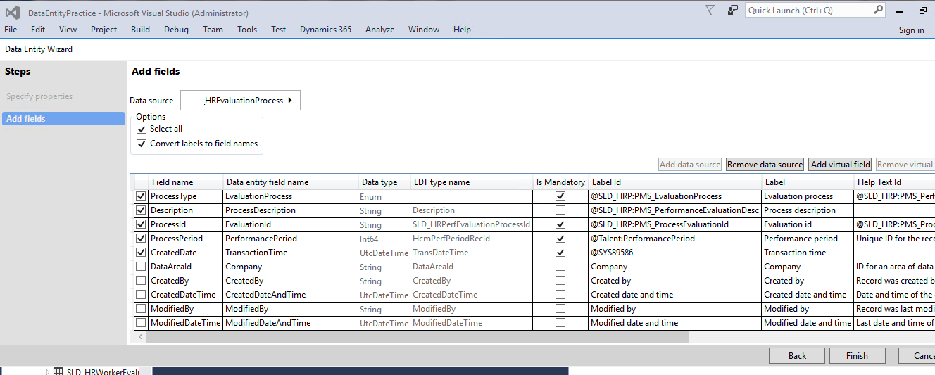 Dynamics AX Technical Blog: Create custom data entity in AX / D365FO / AX 7