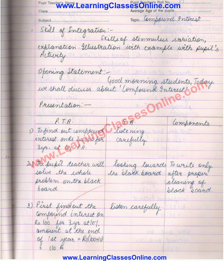 Compound Interest Lesson Plan