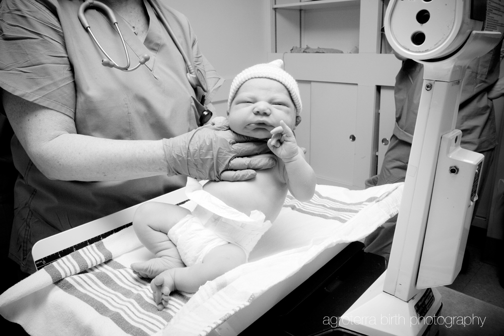 agroterra birth: Baby D is born: Memorial Hospital Birth Photography