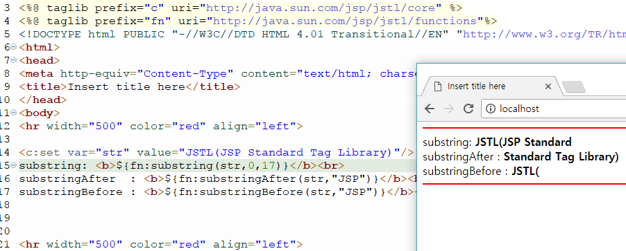 jstl function substring
