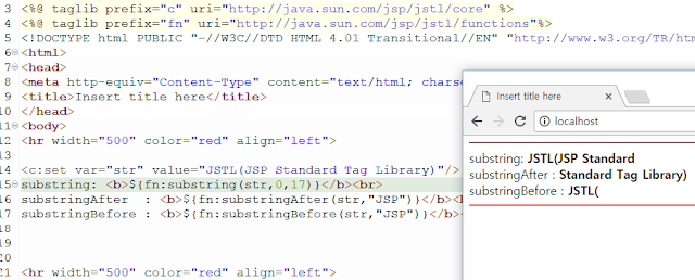 jstl function substring