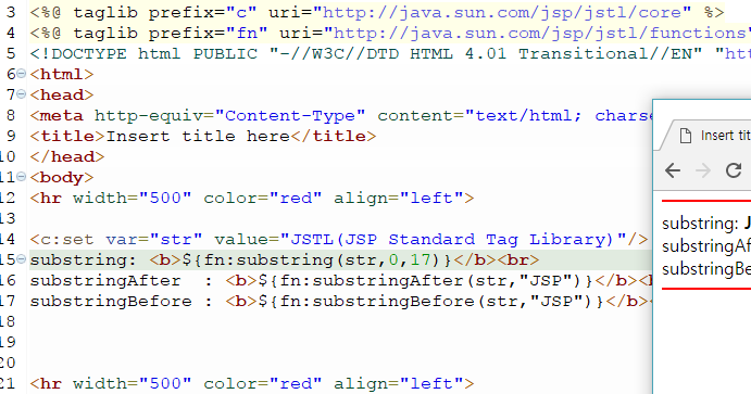 jstl function substring
