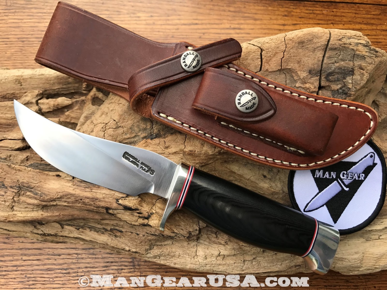 Man Gear: Randall Made Model 22 Outdoorsman Black Micarta,RWB ...