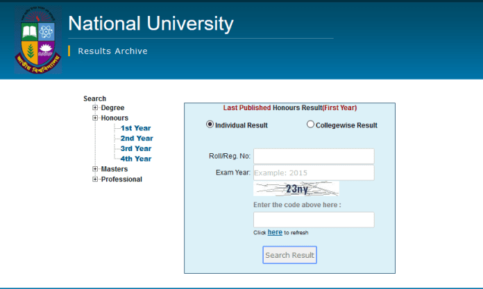 NU - National University 2nd Year Exam Result 2018 (Honours) NU EDU BD ...