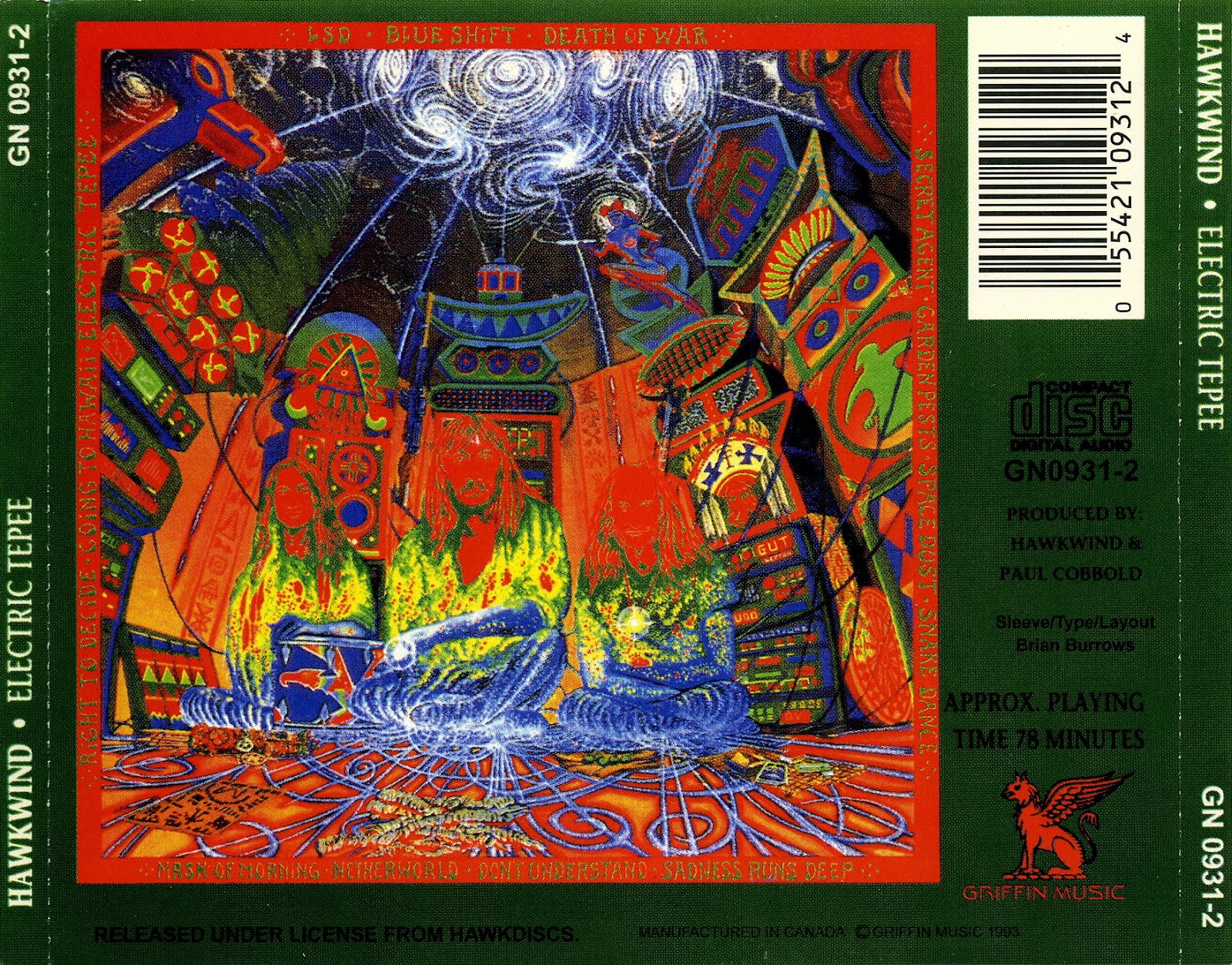 Hawkwind: Electric Tepee (1992) [FLAC]