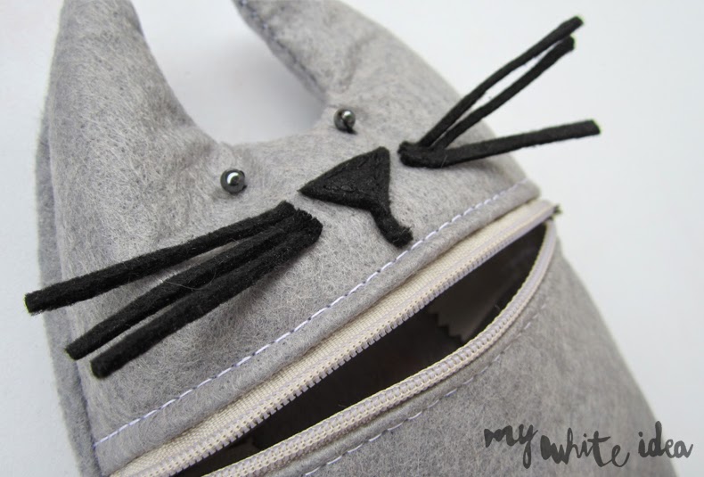 CAT PENCIL CASE DIY (Republished) | MY WHITE IDEA DIY