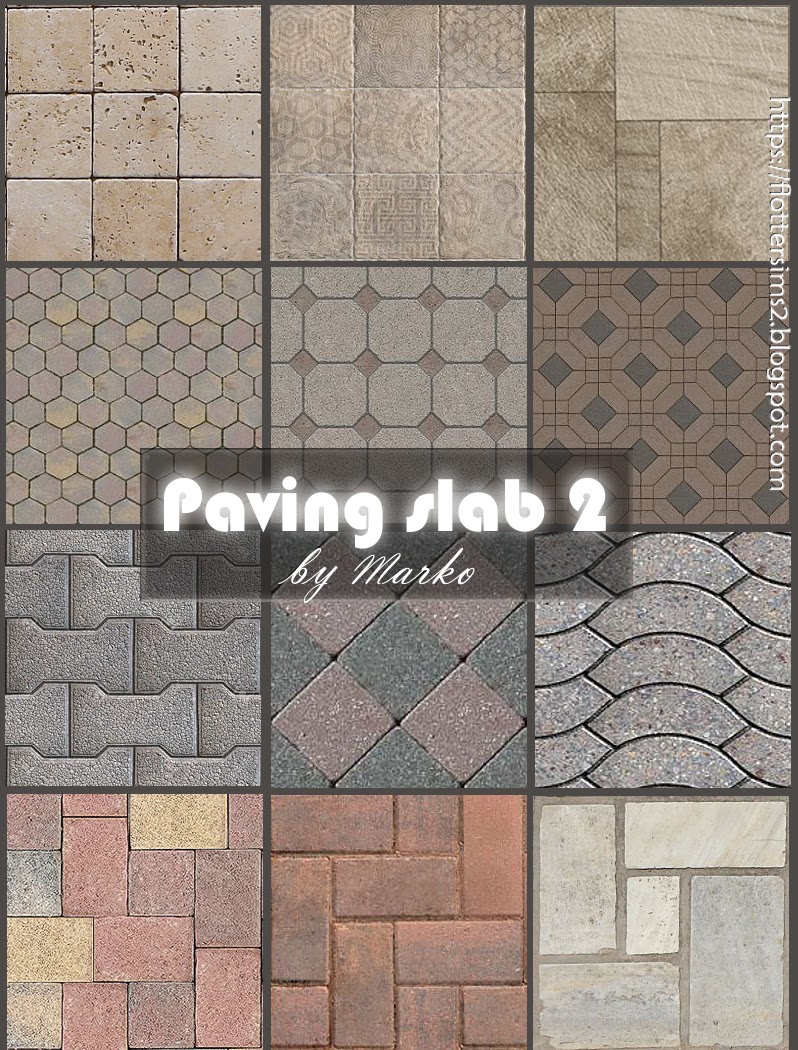 Flotteur: Paving slab 1 , 2 ( floors )