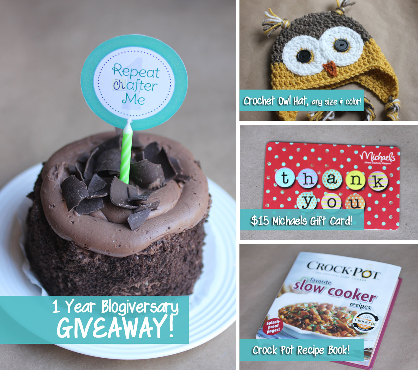 1 Year Blogiversary and Giveaway! - Repeat Crafter Me